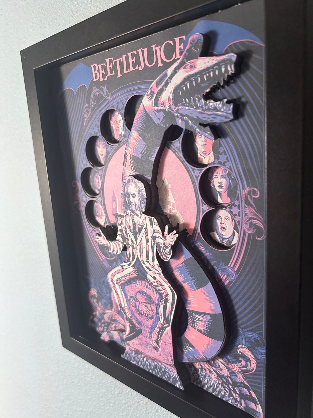Beetlejuice Movie 3D Shadow Box, 8x10, Handmade - Etsy
