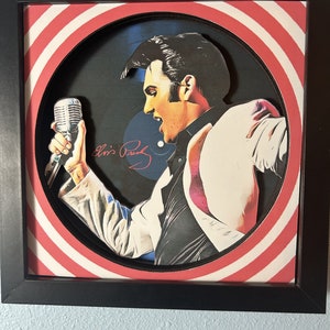 Elvis 3D Shadow Box, 8x8, Iconic Music Legend Handmade Art - Etsy