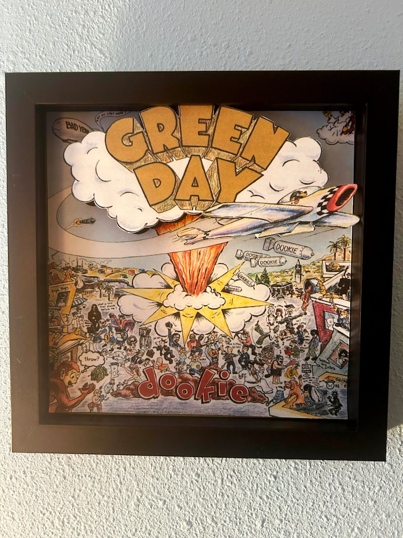 Green Day Dookie 3D Shadow Box, 8x8, Iconic Album Cover Art - Etsy