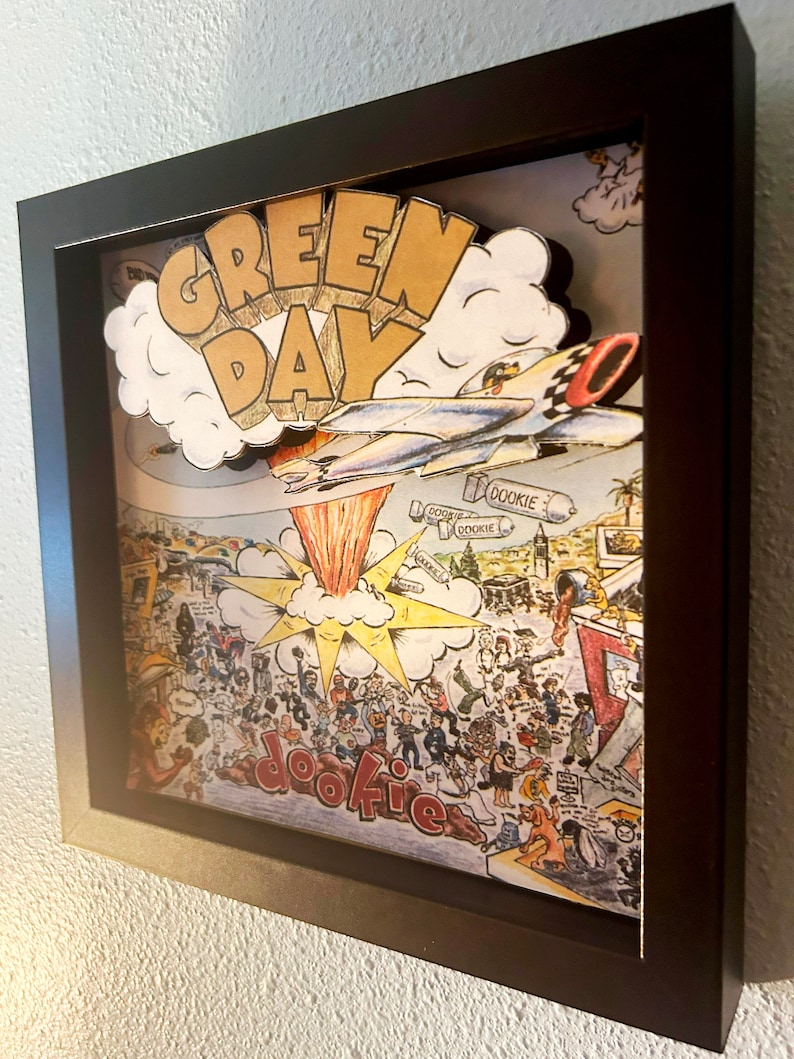 Green Day Dookie 3D Shadow Box, 8x8, Iconic Album Cover Art - Etsy