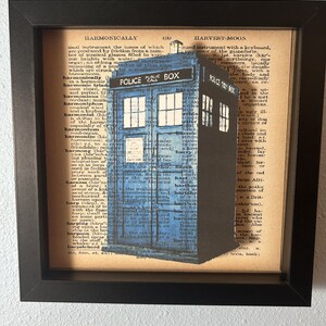 Doctor Who TARDIS 3D Shadow Box, 8x8, Handmade Pop Culture Art - Etsy