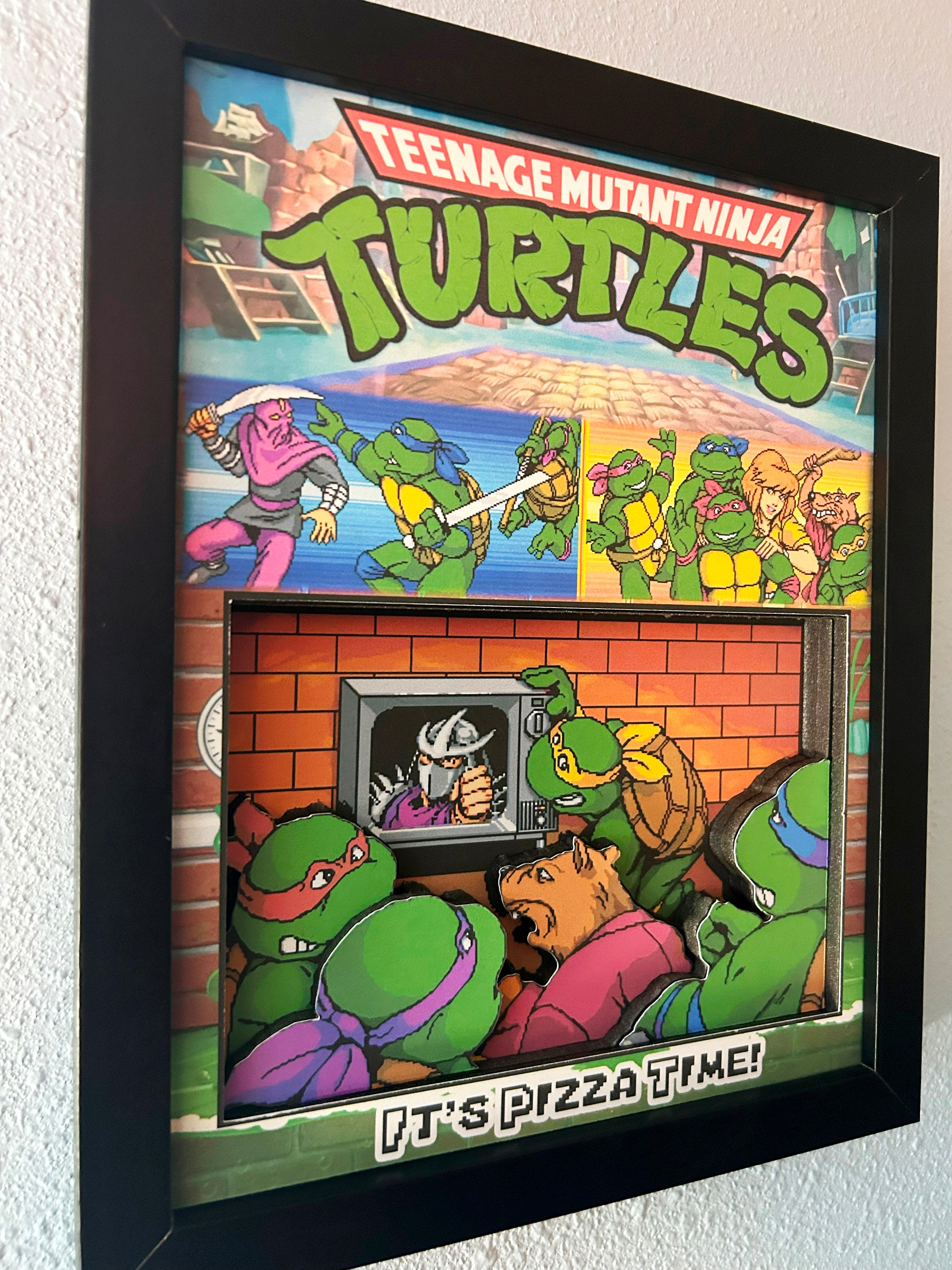 Teenage Mutant Ninja Turtles Classic Arcade Game 3D Shadow Box, 8x10 - Etsy