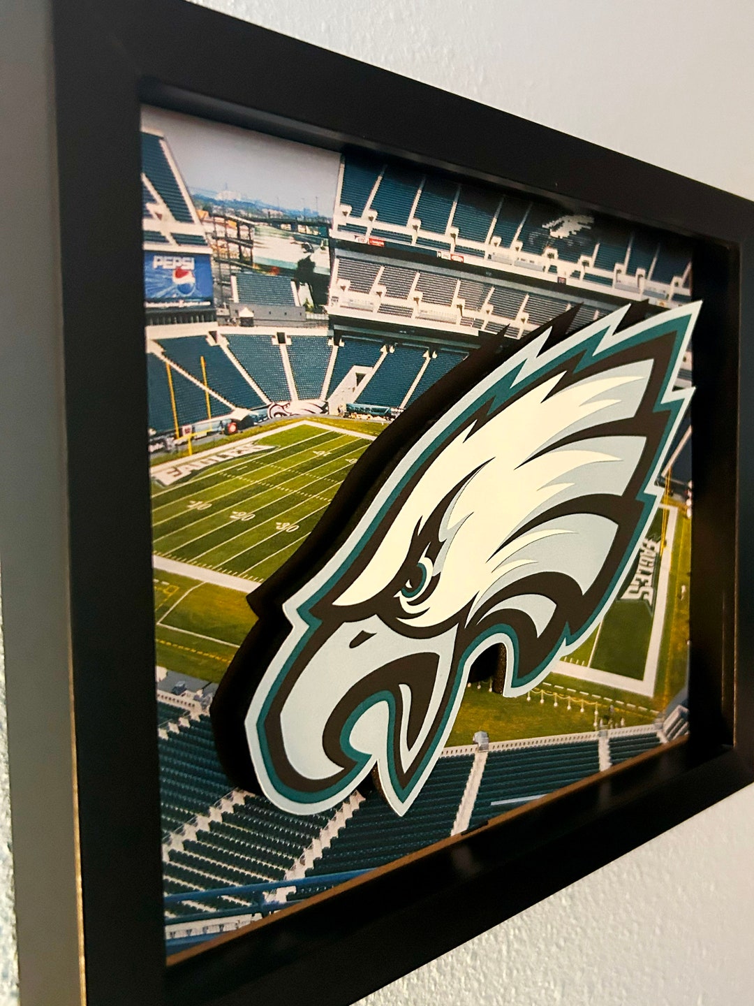 Philadelphia Eagles 3D Shadow Box, 8x10, Lincoln Financial Field - Etsy