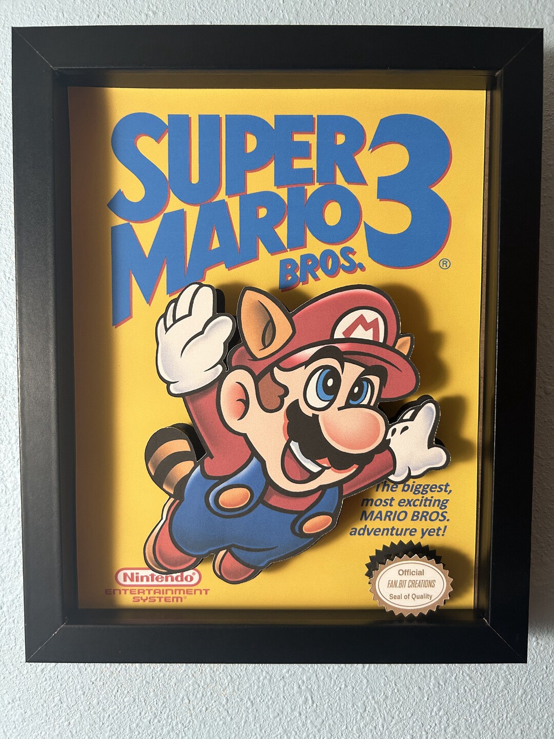 Super Mario 3 Box Art 3D Shadow Box, 8x10, Handmade Retro Game Art - Etsy