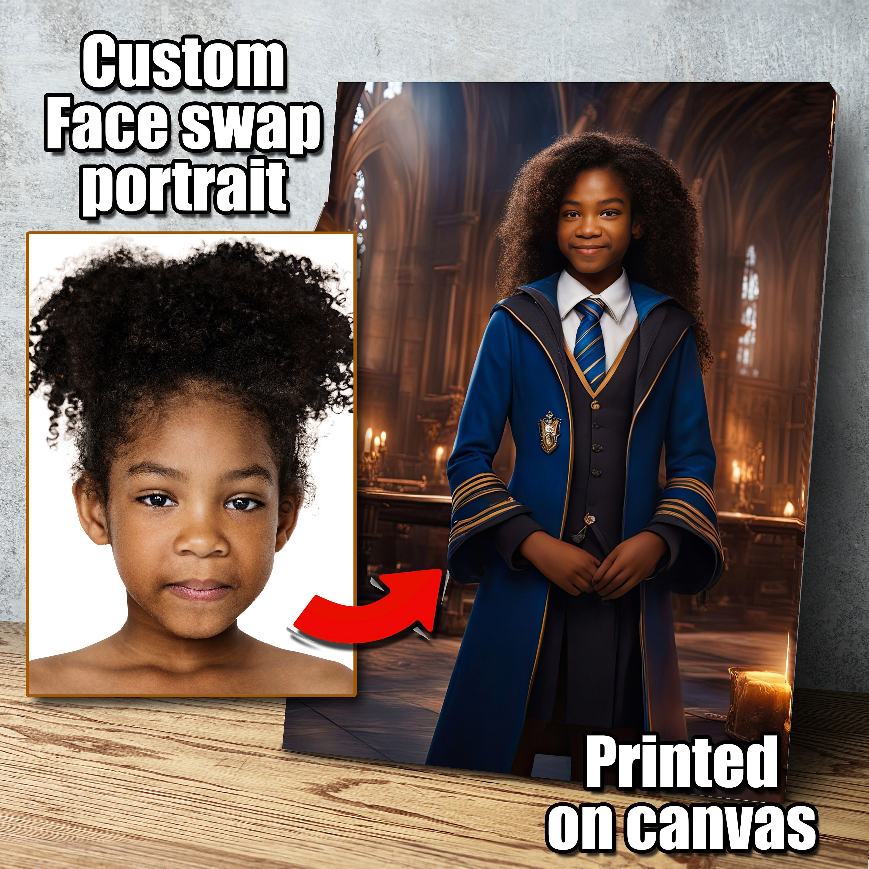 Custom Kids Portraits on Canvas Personalized and Hilarious - Etsy