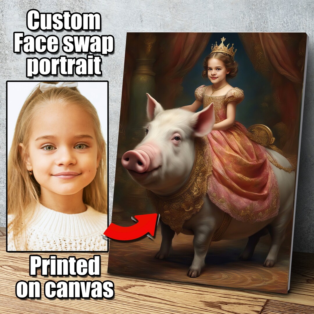 Personalized Funny Face Swap Canvas Prints for Kids, and Families ...