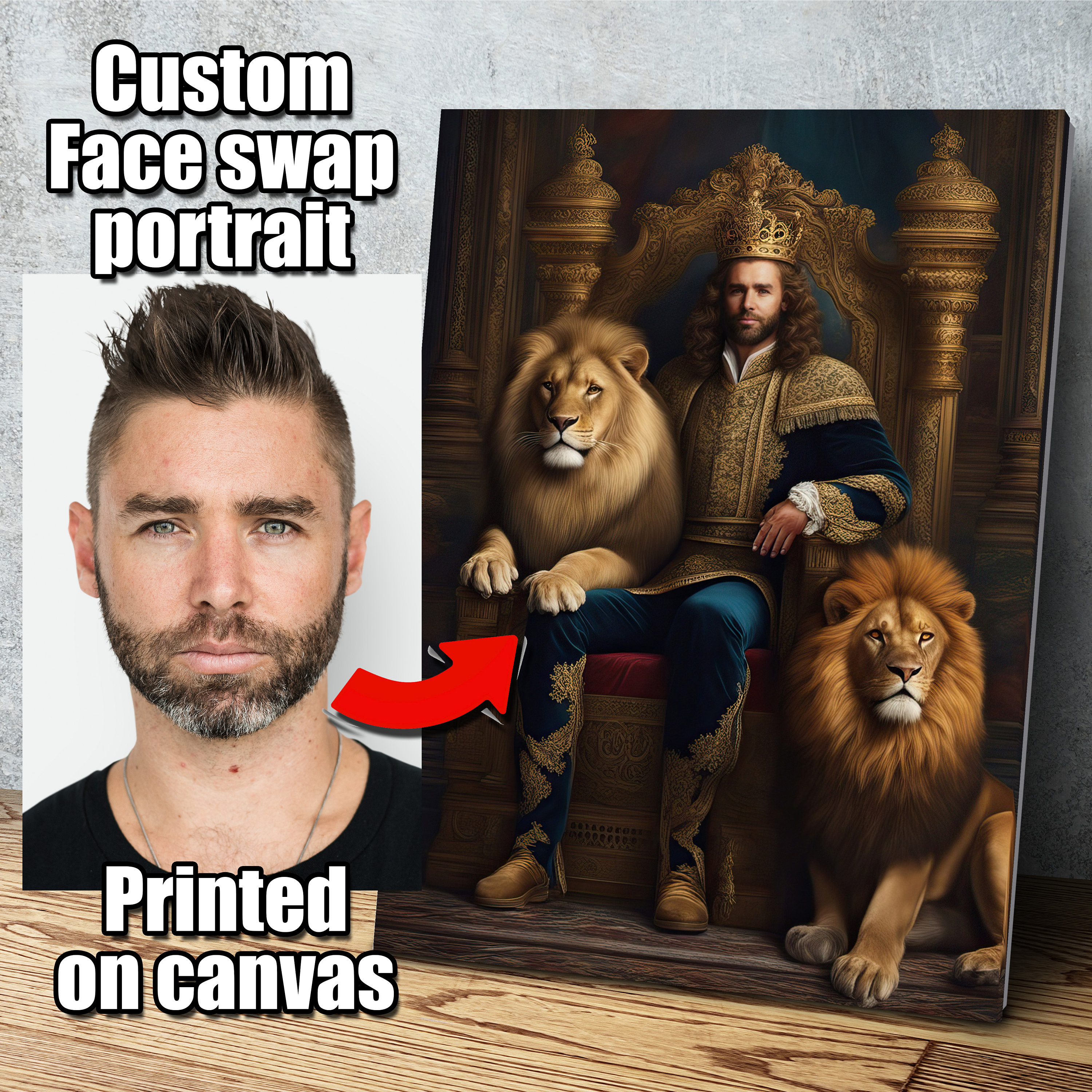 Custom Royal Portrait Face Swap Gifts for the Holidays: Transform Your ...