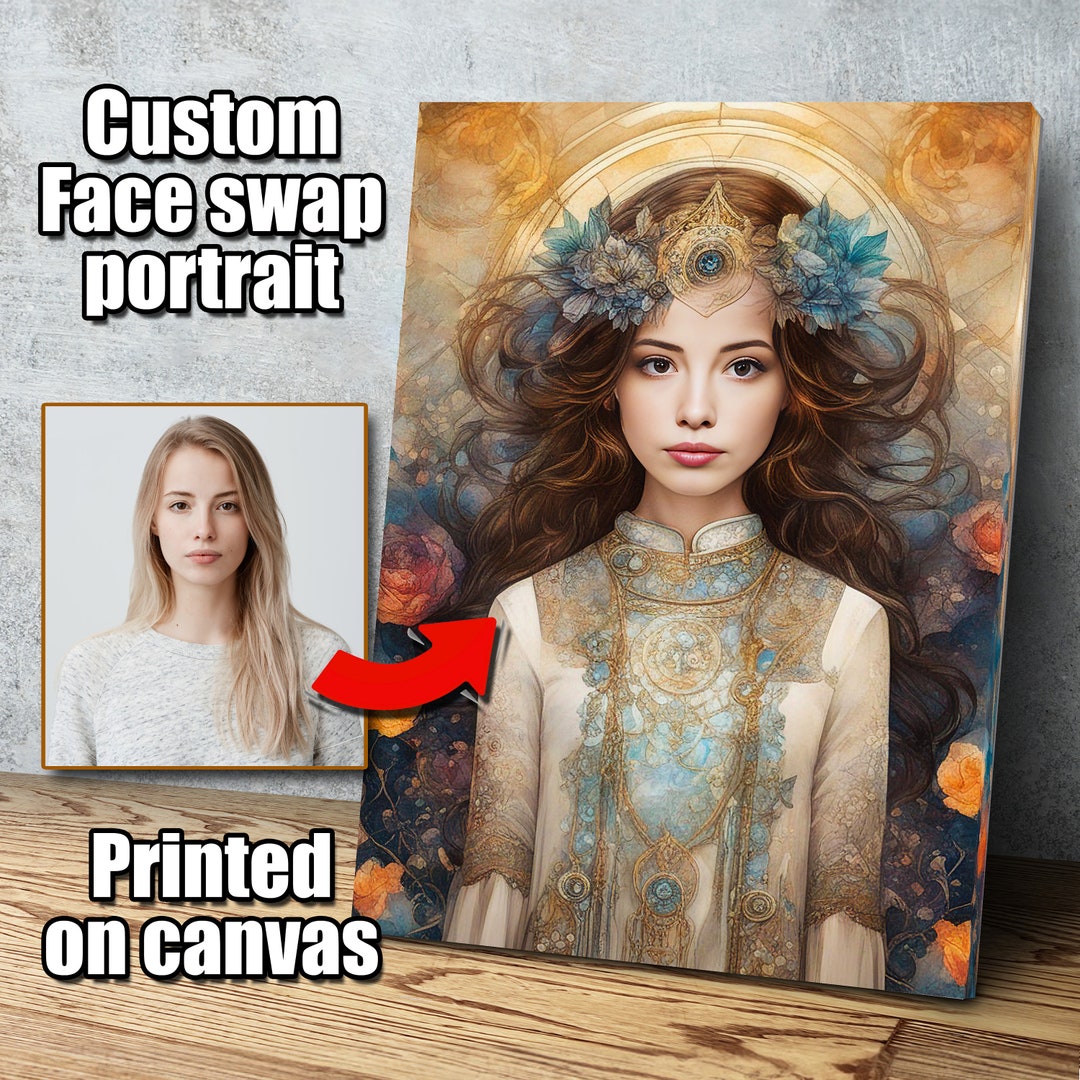 Personalized Face Swap Artwork on Canvas - Swap Faces for Endless ...