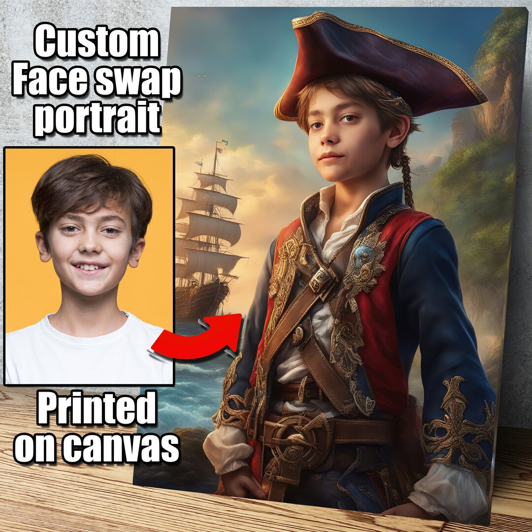 Custom Pirate Portrait - Hilarious Gift for Kids and Adults - Digital ...