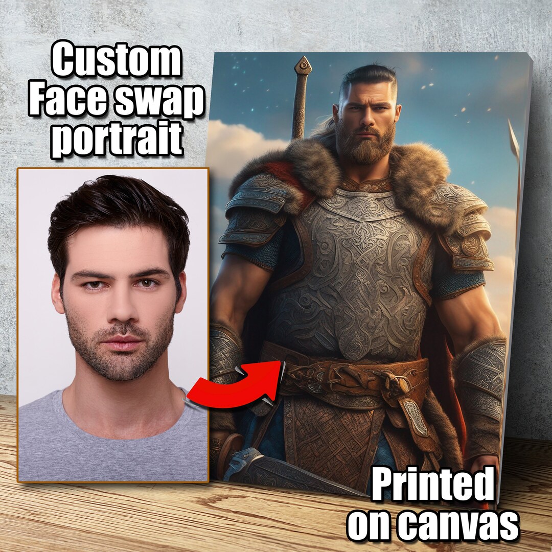 Custom Portrait Face Swap Canvas Prints Custom Funny Portraits With ...