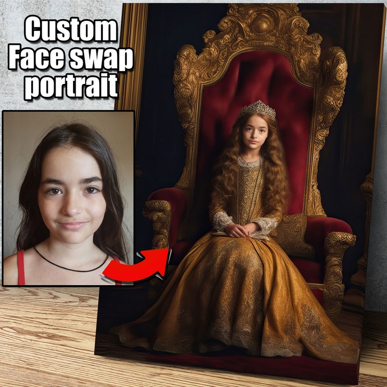 Turn Me Royal Custom Portrait From Your Photo From Your Phone to a ...