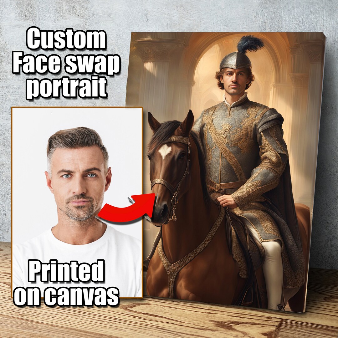Personalized Silly Face Swap Canvas Art the Perfect Gag Gift - Etsy