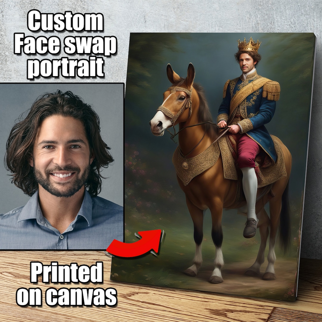 Funny King Face Swap Portraits of Your Portrait - Personalized Royal ...