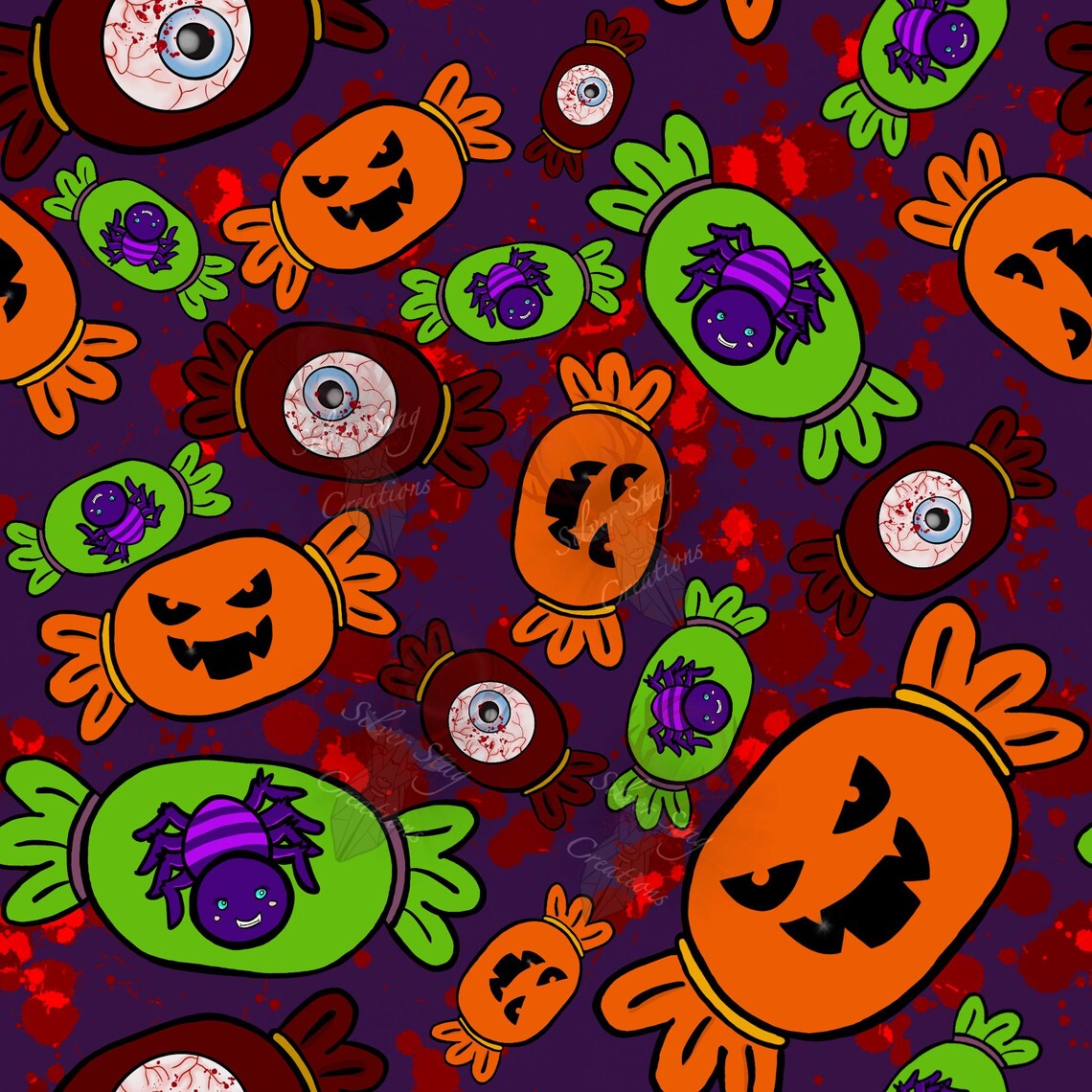 Halloween Repeating Patterns, Halloween, Art, - Etsy