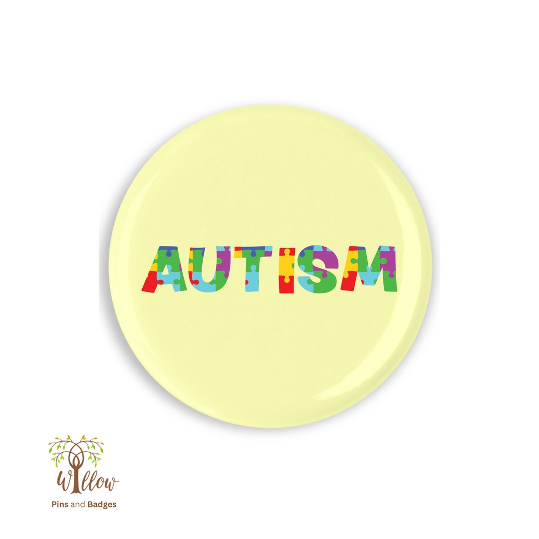 Autism Puzzle Button Badge, Mobility Aid, Neurodivergent, Limited ...
