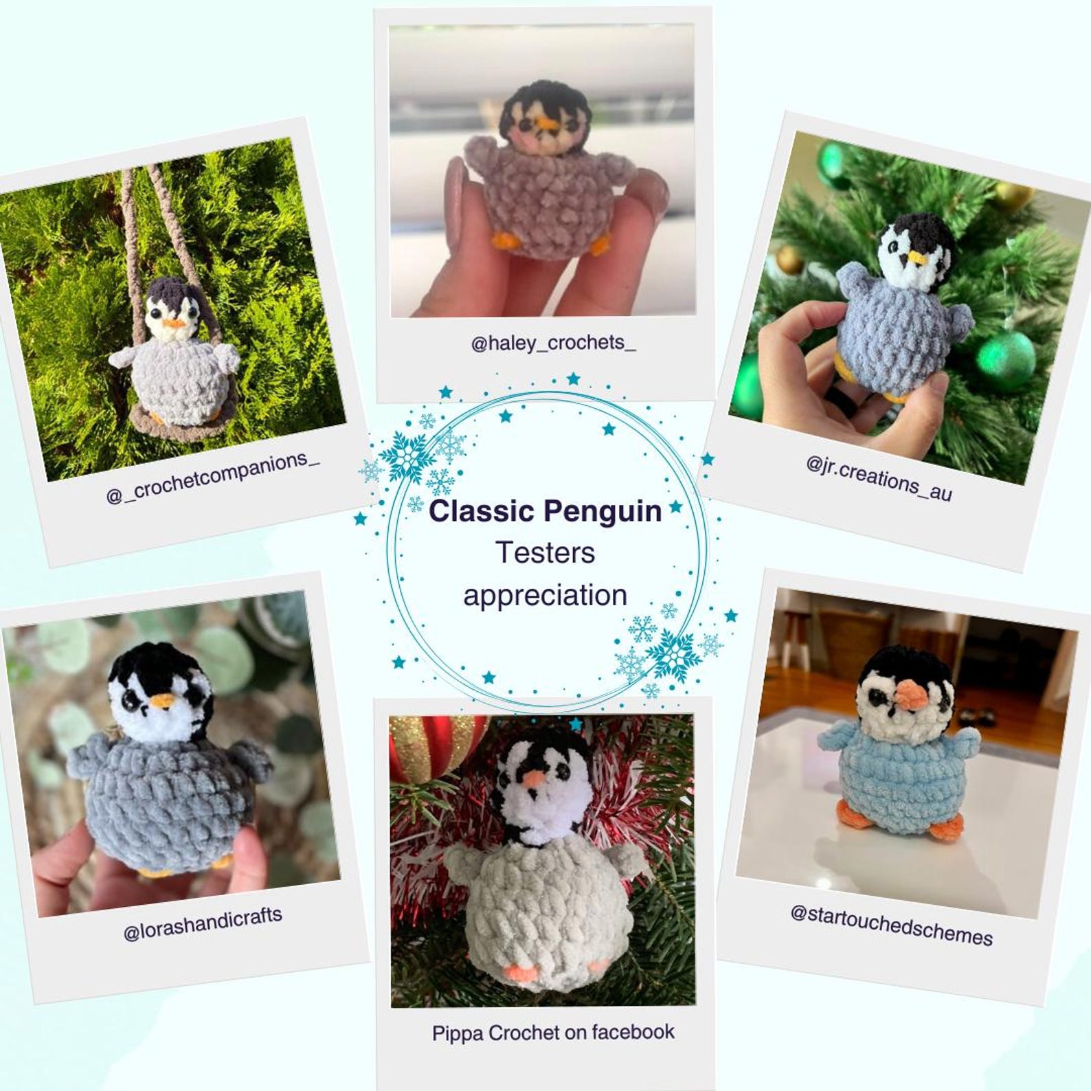 Penguin on a Swing, No Sew Crochet Pattern (digital PDF) - Etsy