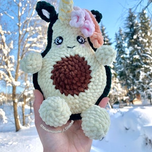 Avocado Unicorn Crochet Pattern, Unique Avocado Amigurumi Pattern ...
