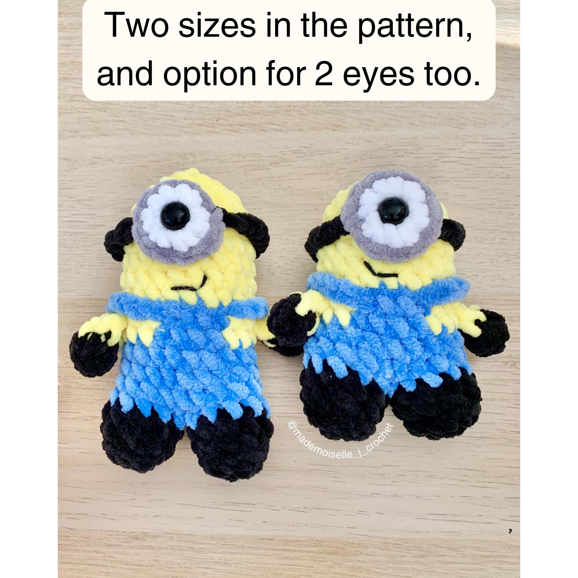 Pocket Movie Friend Low Sew Crochet Pattern: Yellow Buddy Amigurumi ...