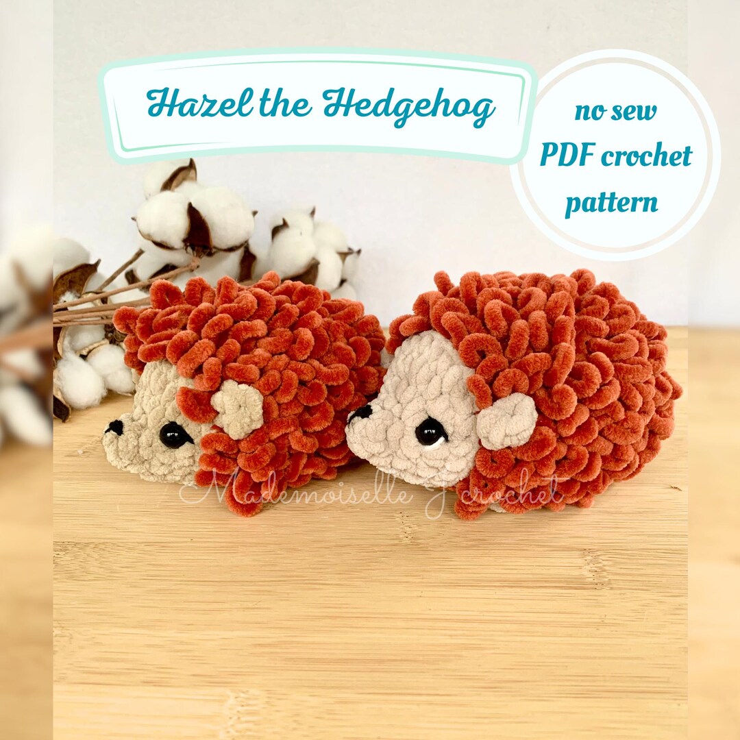 Hedgehog Crochet Pattern: No Sew Amigurumi (digital PDF) - Etsy