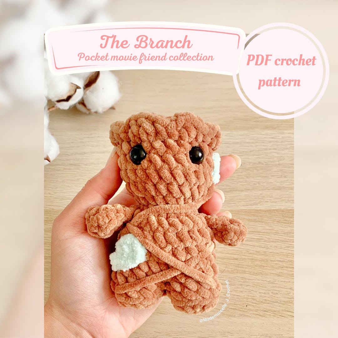 Pocket Movie Friend Branch Crochet Pattern, Movie Character Pattern ...