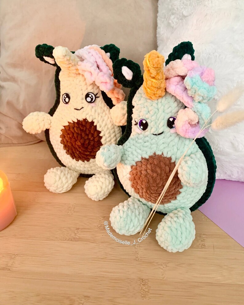 Avocado Unicorn Crochet Pattern Unique Avocado Amigurumi Pattern ...