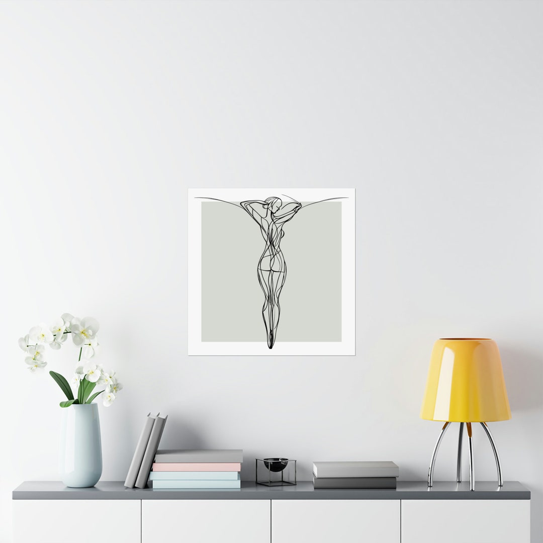 Ephemeral Lines of Beauty Woman Body ART Line - Etsy