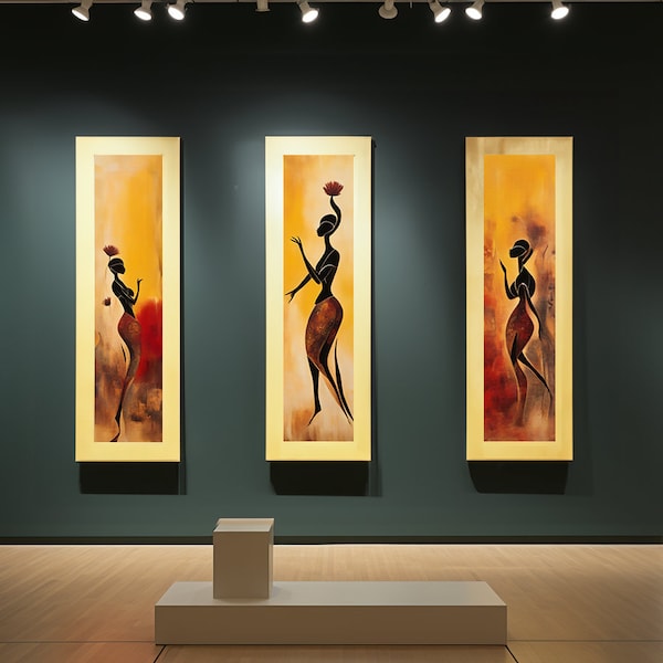 Women Triptych Wall Art - Etsy