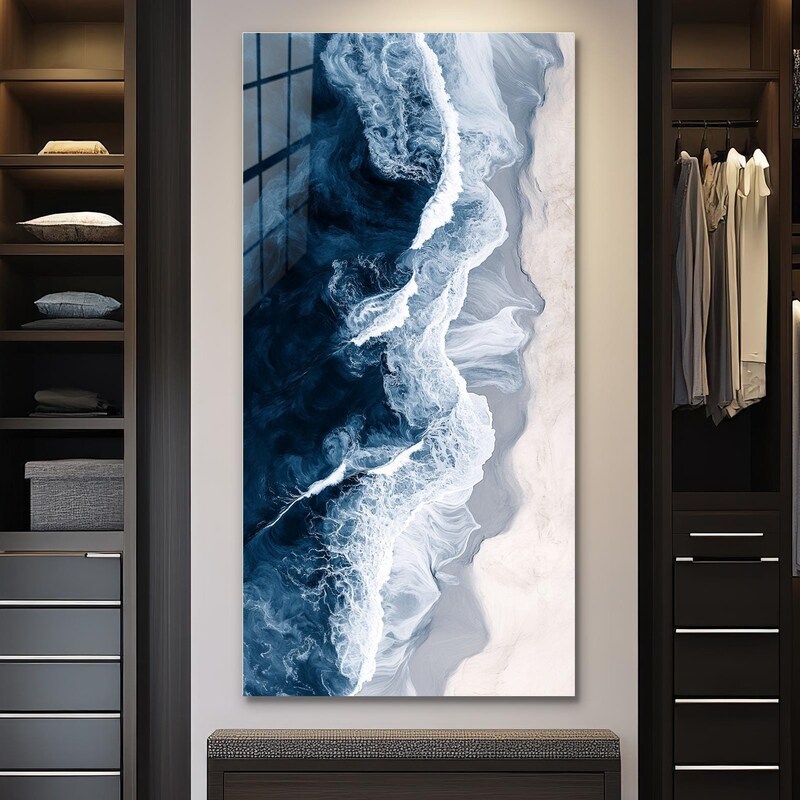 Navy Blue Nautical Wall Art - Etsy