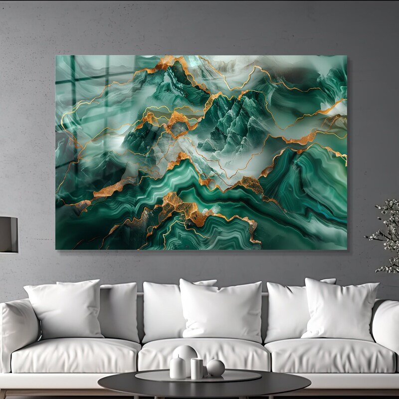 Emerald Green Wall Art - Etsy
