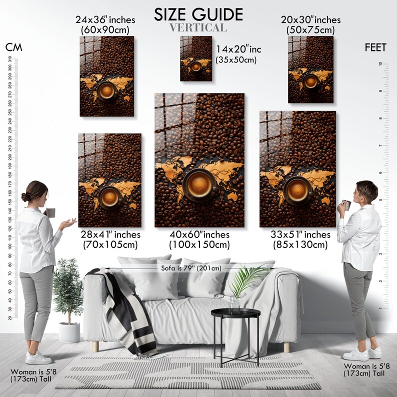 Coffee Wall Art, Cafe Decor, Kitchen Wall Decor, Tempered Glass ...