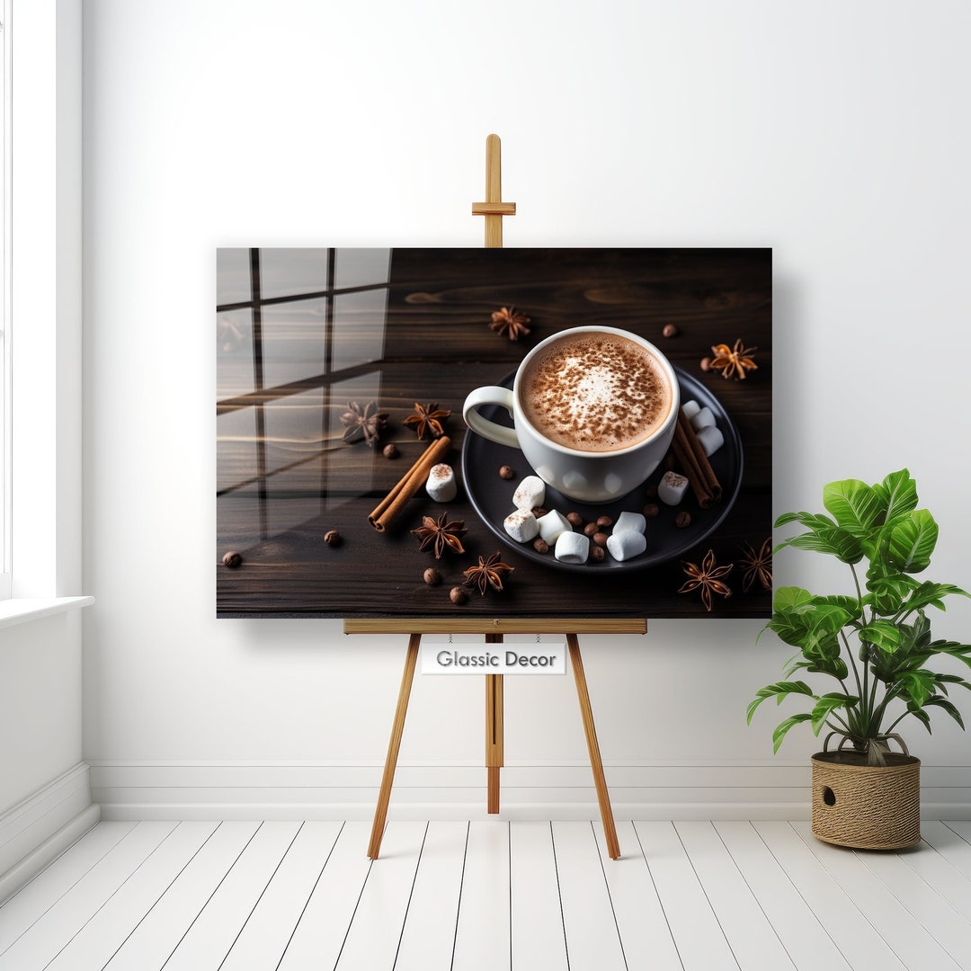 Tempered Glass Wall Art, Glass Printing, Wall Hangings, Coffee Wall Art ...