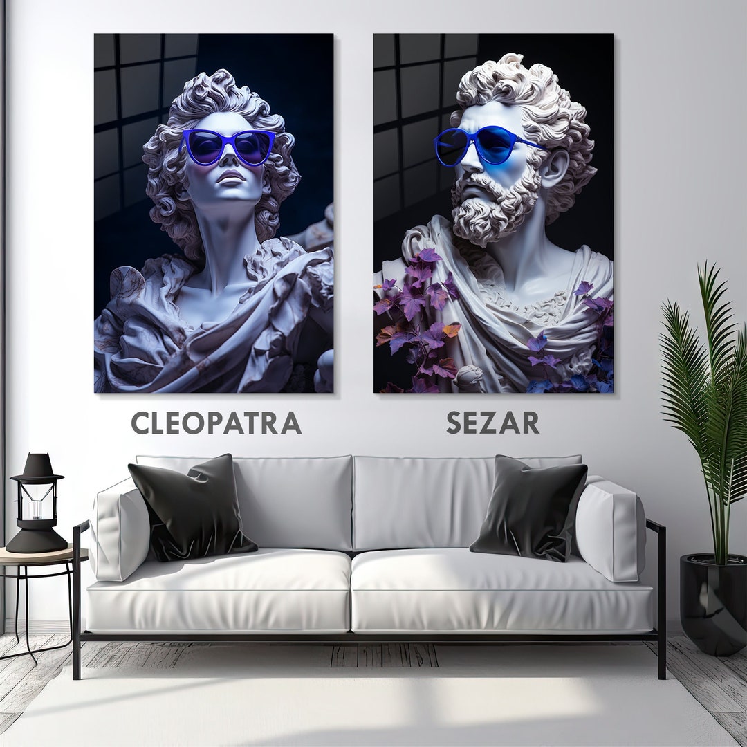 Statue Wall Art, Glass Wall Decor, Roman Emperors, Ancient Roman Empire ...