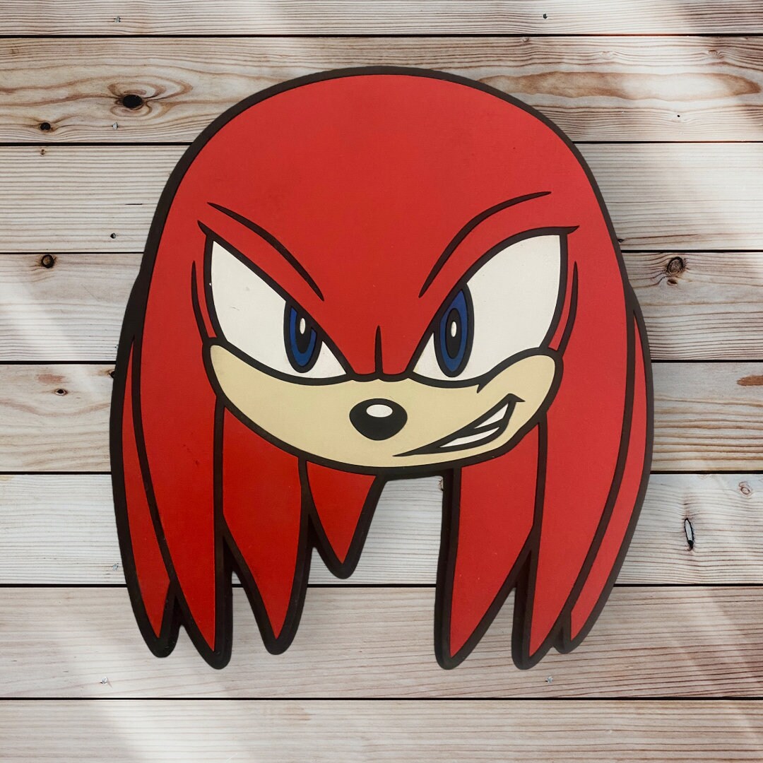 Knuckles Sonic Wooden Display - Etsy