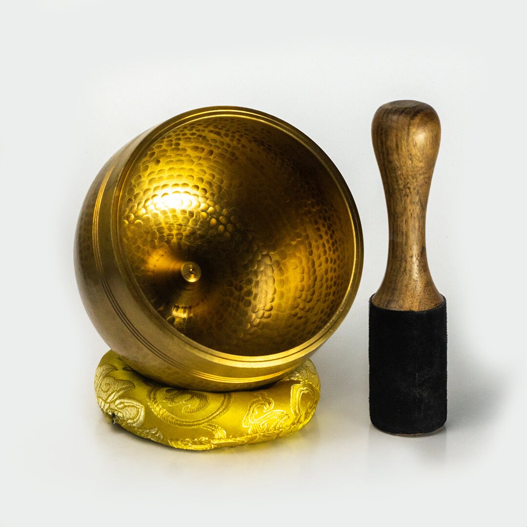 5 Hand-hammered Tibetan Singing Bowl Shiva Lingam Design Sound Healing ...