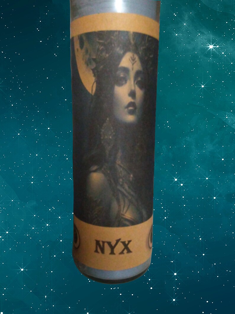 Nightfall Serenity Goddess Nyx Deity Candle - Etsy