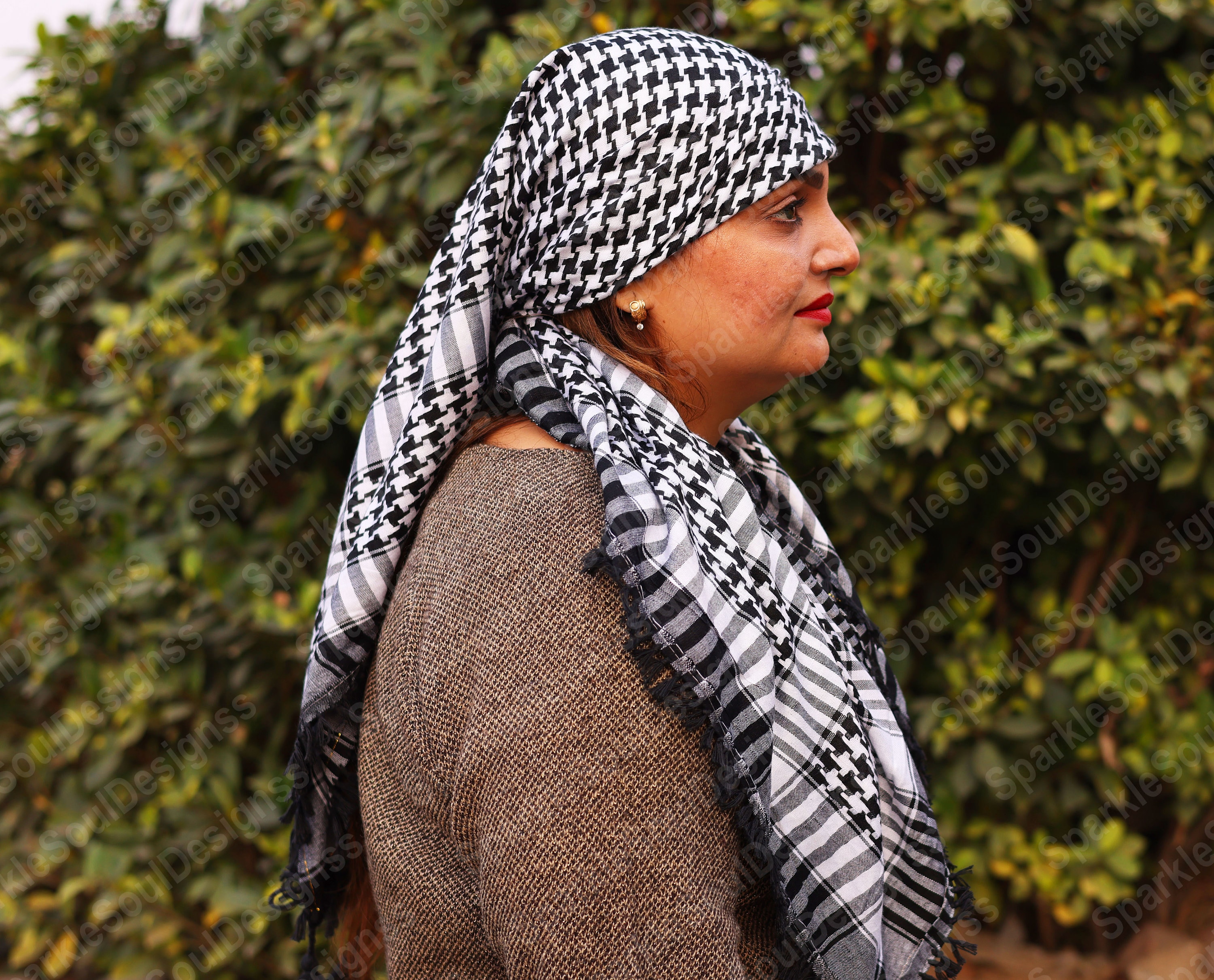 Keffiyeh Palestine Shemagh Scarf, Arafat Hatta Arab Style Shemagh ...