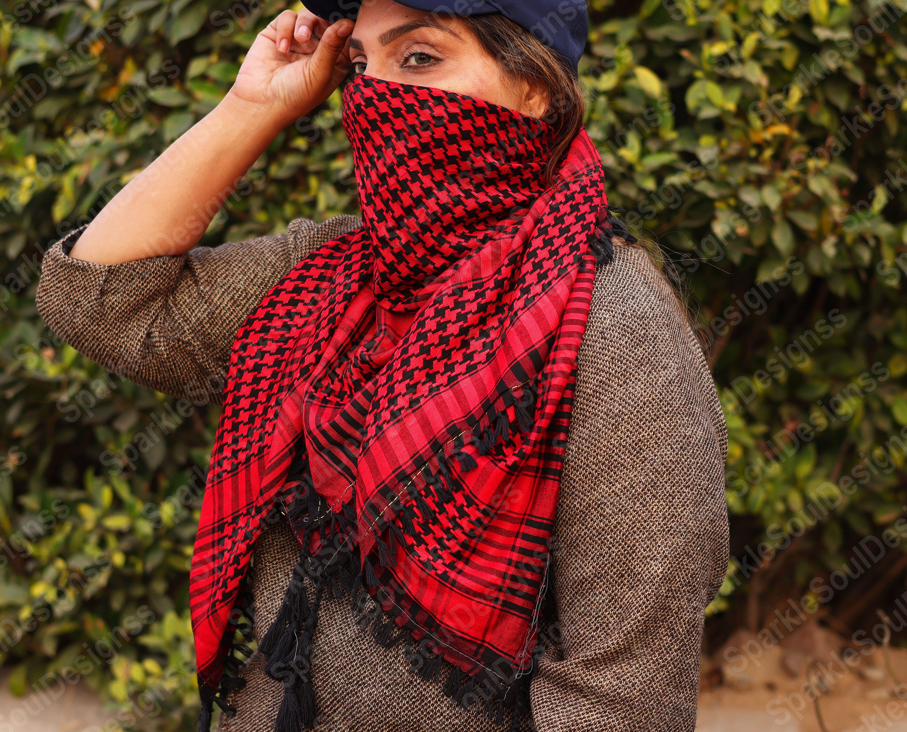 Keffiyeh Palestine Shemagh Scarf, Arafat Hatta Arab Style Shemagh ...