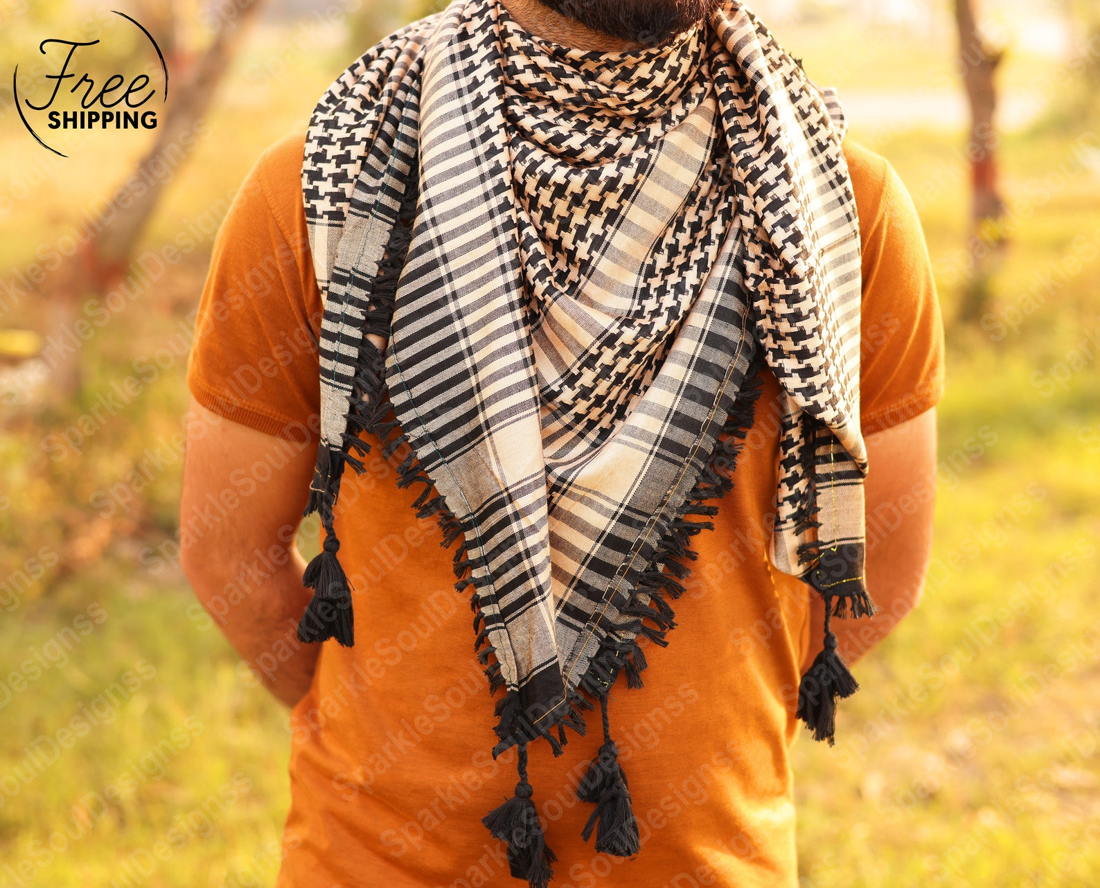 Unique Palestine Keffiyeh Scarf, Vintage Traditional Shemagh Scarf ...