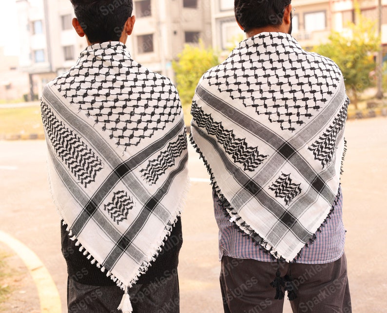 Palestine Shemagh Keffiyeh Scarf, Arab Style Palestinian Keffiyeh ...