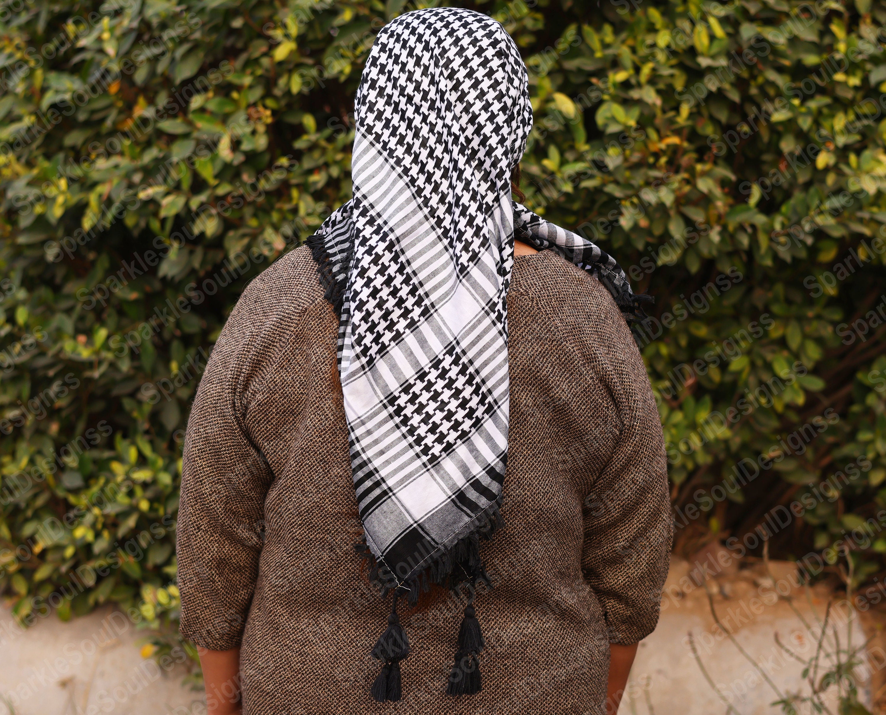 Keffiyeh Palestine Shemagh Scarf, Arafat Hatta Arab Style Shemagh ...