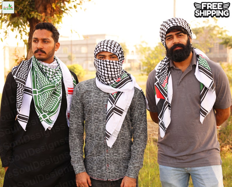 Unique Palestine Map Keffiyeh Scarf Arab Style Traditional - Etsy
