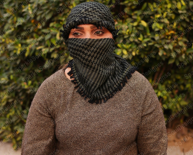 Keffiyeh Palestine Shemagh Scarf, Arafat Hatta Arab Style Shemagh ...