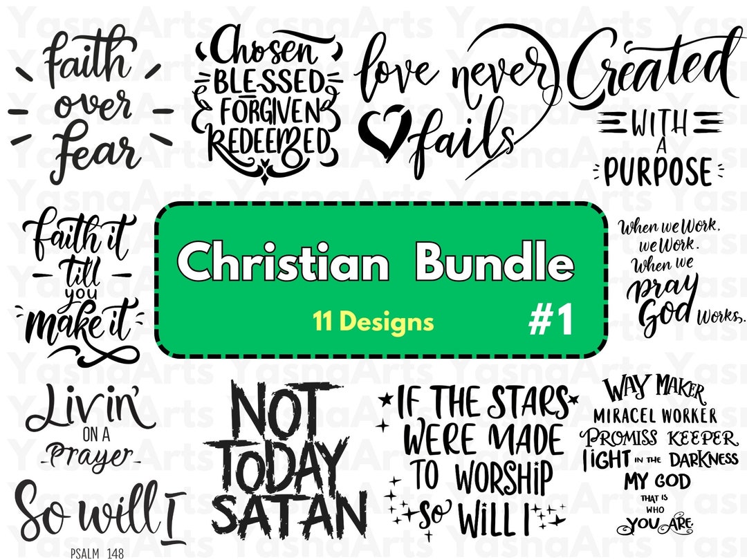 Bible Quote SVG, Christian Quote SVG, Faith Svg, Christian Svg Bundle ...