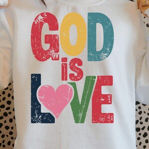 God is Love Christian Quote SVG, Faith-based Typography Art ...