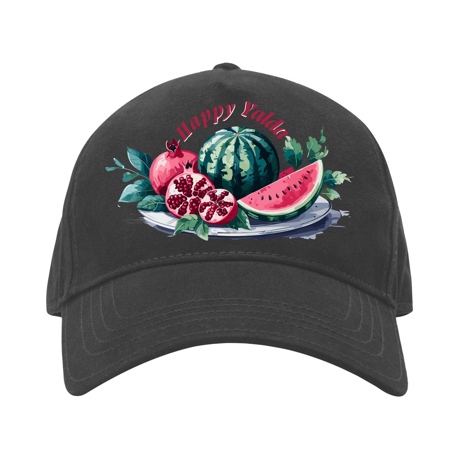 Happy Yalda Design, Pomegranate & Watermelon Clipart, Persian Winter ...