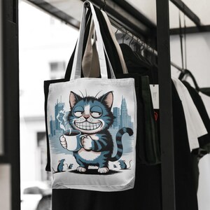 Cheeky Cat Coffee Lover SVG Mischievous Cat Illustration With Coffee ...