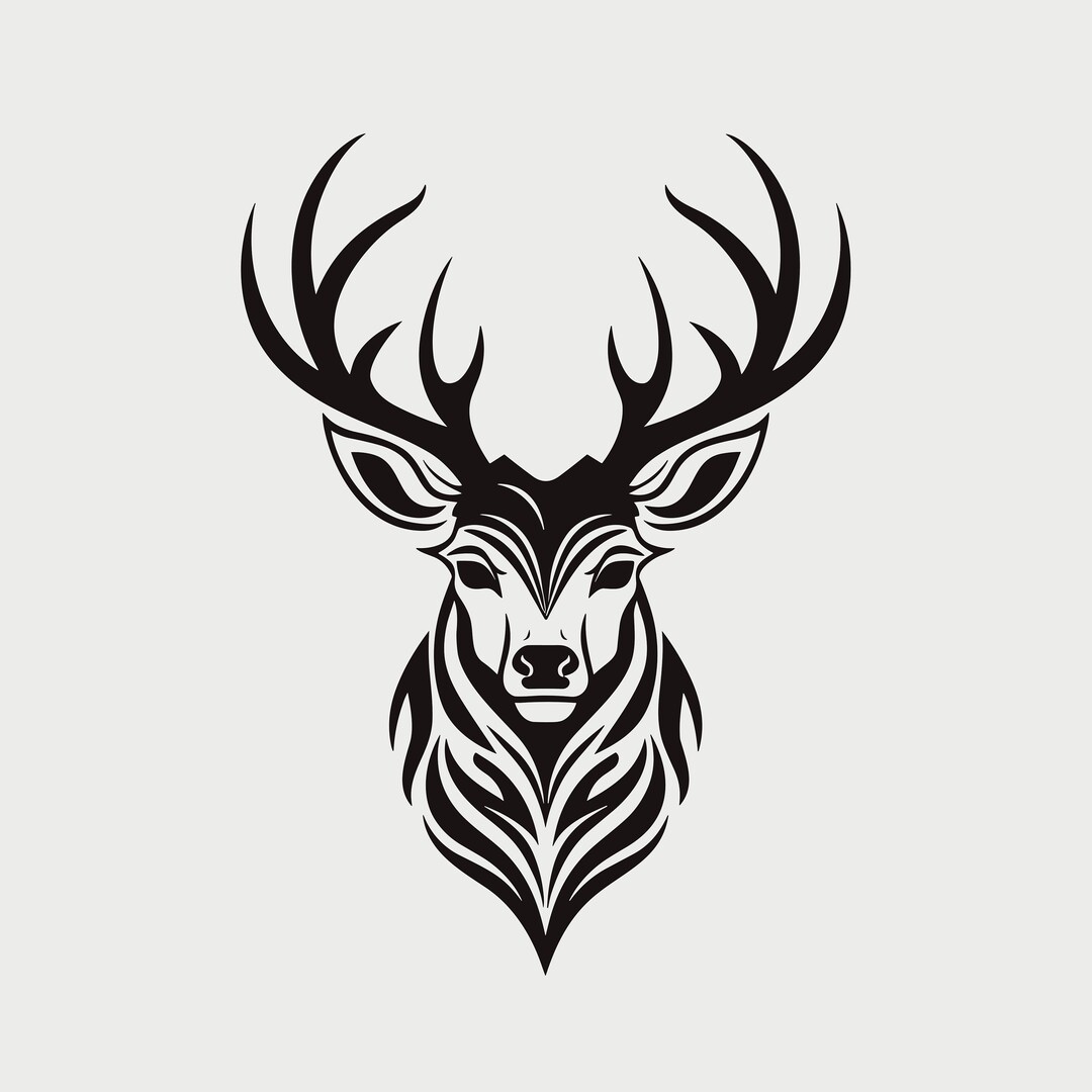 Deer SVG Nature Deer Svg Animals Svg Deer Silhouette Deer Clipart Merry ...