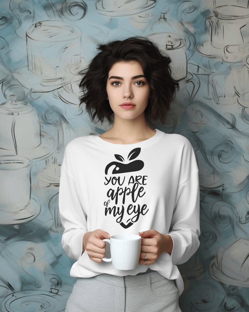 You Are Apple of My Eye Quotes Valentine SVG Yasnaarts - Etsy