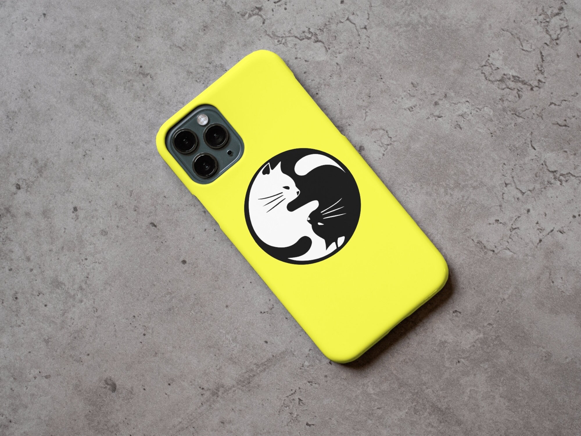 Yin Yang Cats SVG, Yin Yang Animal SVG, Kitten SVG, Chinese Cat Design ...