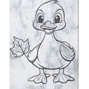 Cute Duck SVG & Pets for Kids, Doodle Cute Pets PNG, Coloring Book SVG ...